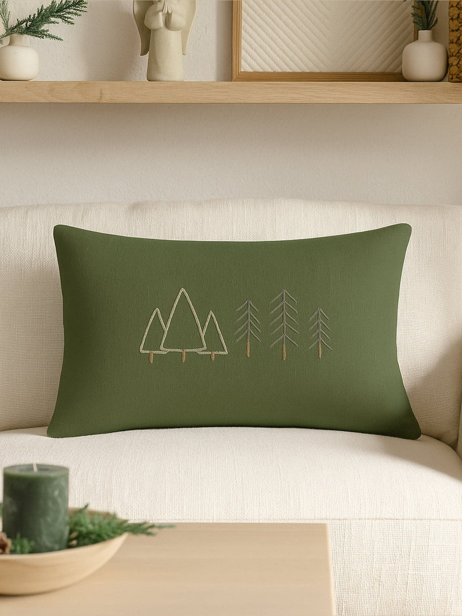Tree Trio Linen Pillow – Anaya